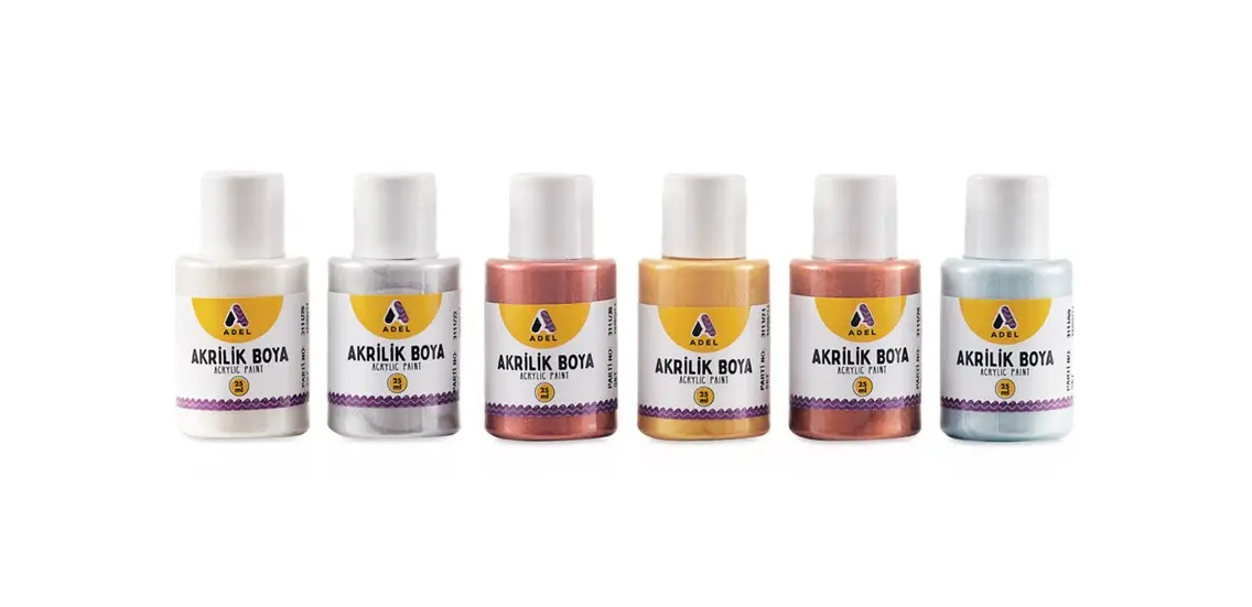 ADEL Akrilne boje Metalic Colors set 25ml 6/1