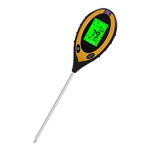 Noyafa TR-02 detektor za testiranje zemljišta 4-u-1 – kiselost zemljišta (pH), vlažnost, temperatura, ambijentalna osvetljenost, LCD ekran, dužina instrumenta 315mm / sonde 195mm