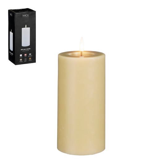 NG dekoracija - LED CANDLE 15cm 1134707 - Taupe - EDL