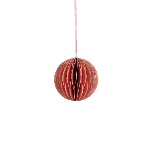 NG dekoracija - HANGING PAPER BALL 8cm 1137194 - Pink - EDL