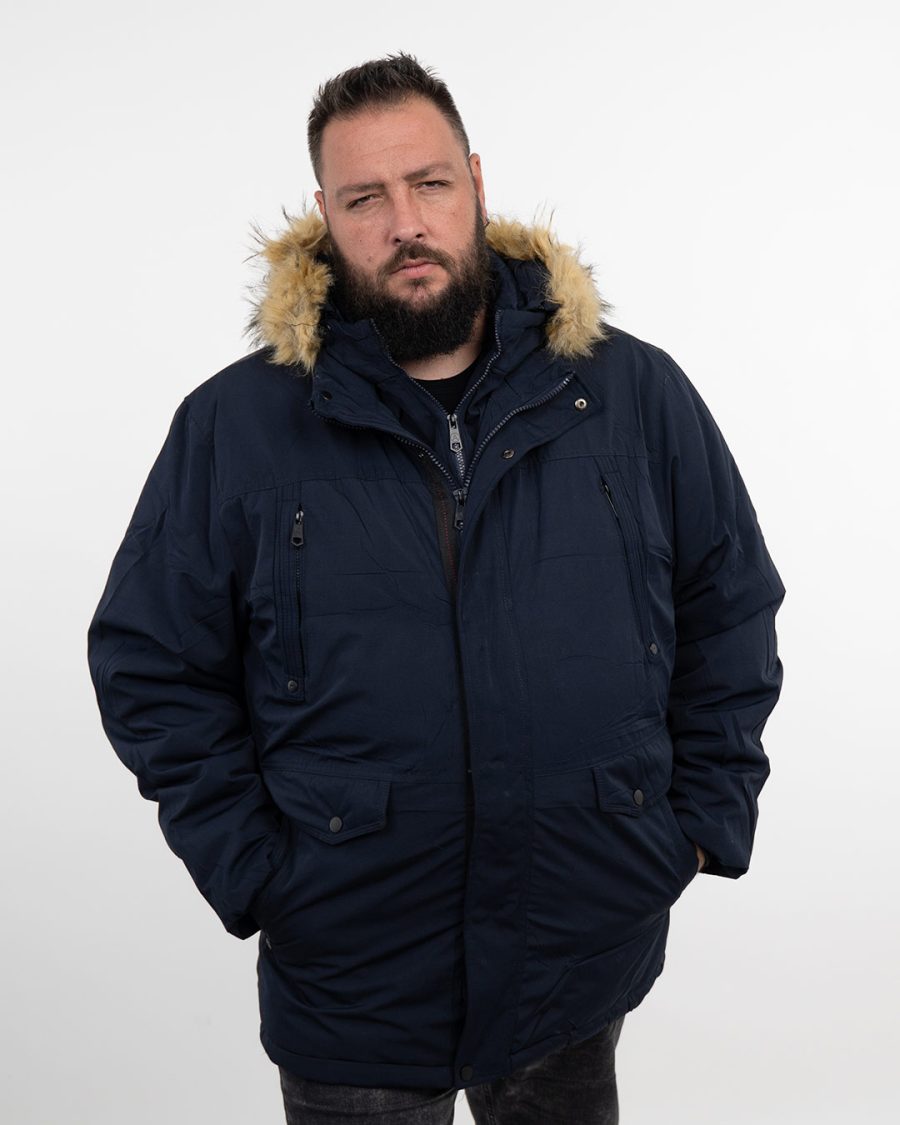 Muška zimska jakna – Sportska i Casual – ALN-22514-2 – Teget