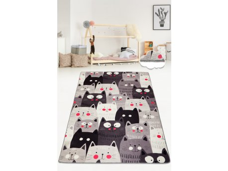 Conceptum Hypnose Tepih Cats Gray Djt ( 80 x 150 )