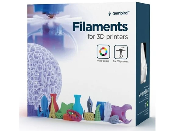 Gembird PLA Svilenkasti duga Filament za 3D štampač 1.75mm, kotur 1kg red/Purple 3DP-PLA-SK-01-RP