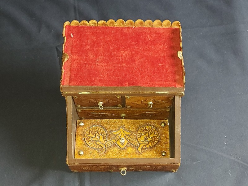 Eksluzivna kutija za nakit –drvo,koza