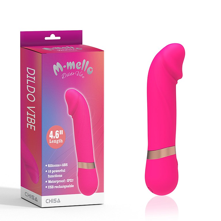 Silikonski Roze Vibrator 12cm Dildo Vibe