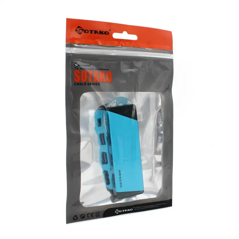 SOTAKO ST-C0402 Adapter Tip C na HDMI, 2xUSB 3.0 PD (Tip C), Plavi