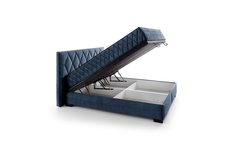 Reve krevet sa protorom za odlaganje 147x213x114 cm plava