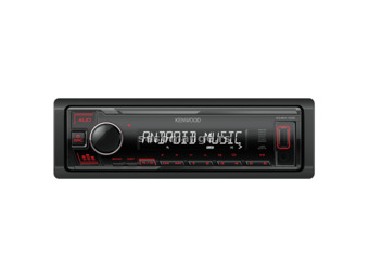 Auto radio KENWOOD KMM-105RY Tjuner/USB/AUX MOSFET 4 x 50W MP3 ACC WMA WAV FLAC 1 DIN