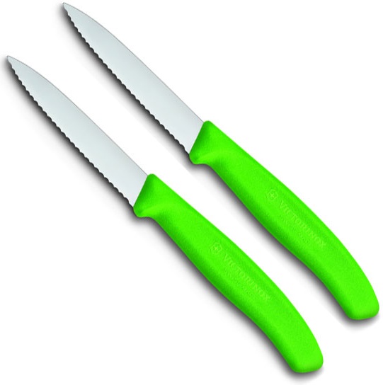 Victorinox kuhinjski nož 67636 L114B 2/1 reckasti zeleni