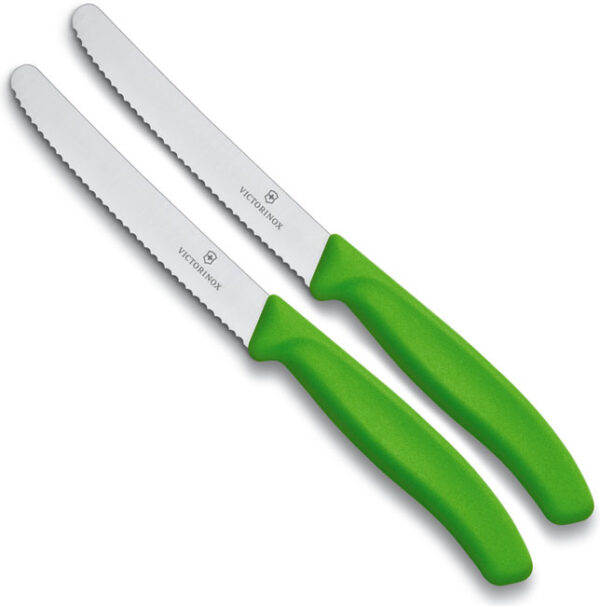 Victorinox kuhinjski nož 67836 L114B 2/1 reckasti zeleni