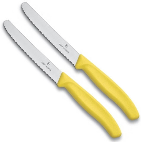 Victorinox kuhinjski nož 67836 L118B 2/1 reckasti žuti