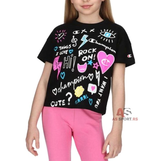 Champion Majice Girls Graffiti T-Shirt XS
