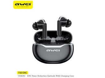 Slušalice AWEI T50 ENC Bluetooth bubice crne