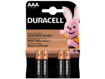 Duracell AAA PAK4 CK, 1.5V LR3 MN2400, ALKALNE baterije duralock