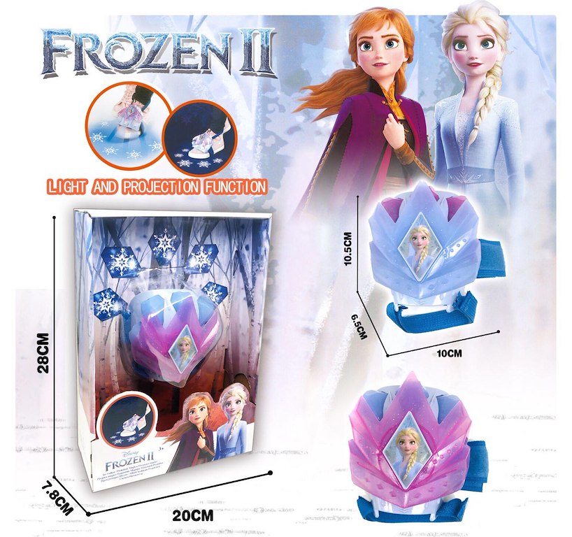 Magicni koraci Frozen – čarobni projektor sneznih kristala