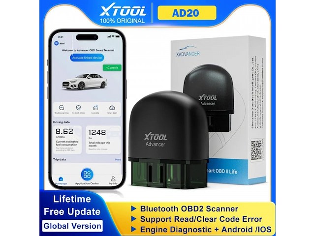 XTOOL Advancer AD20 Bluetooth iOS, Android, Auto OBD2