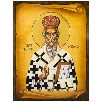 Ikona Sveti Vasilije Ostroški 40x30cm