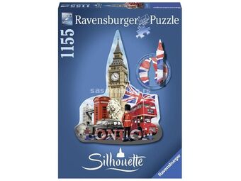Ravensburger puzzle - Big Ben silueta - 800-1200 delova