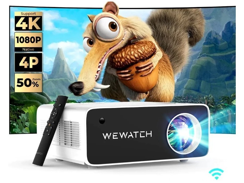 Projektor WEWATCH V51 Pro / WiFi - 4K 400 ANSI 18500Lm