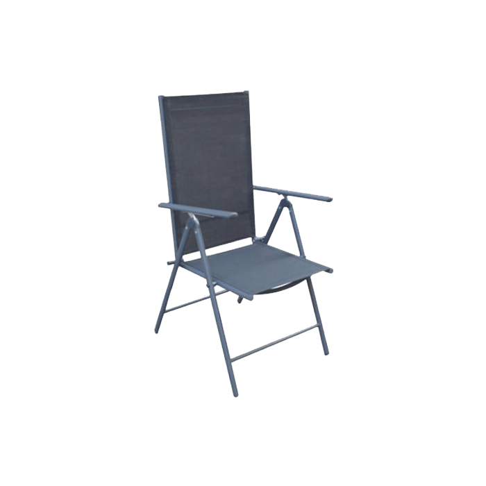 OUTDORLIFE Baštenska stolica MATERA, Metal i tekstil, Crna