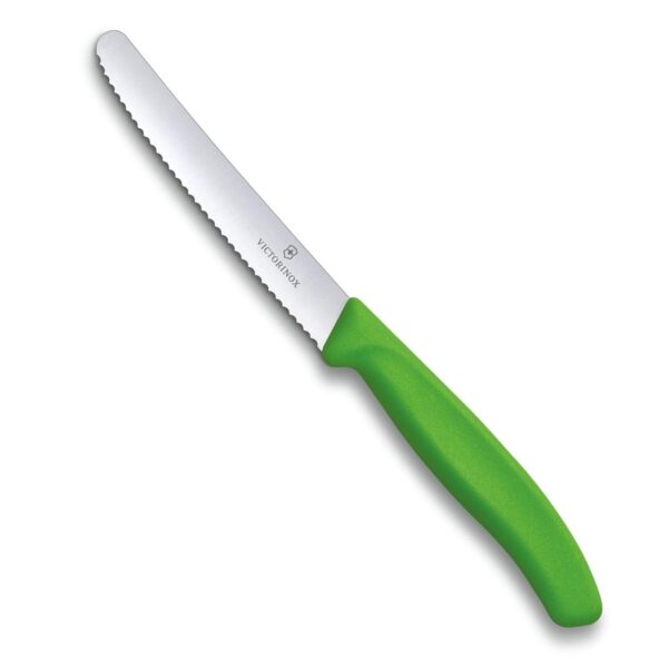 Victorinox kuhinjski nož 67836 L114 11 cm reckasti zeleni