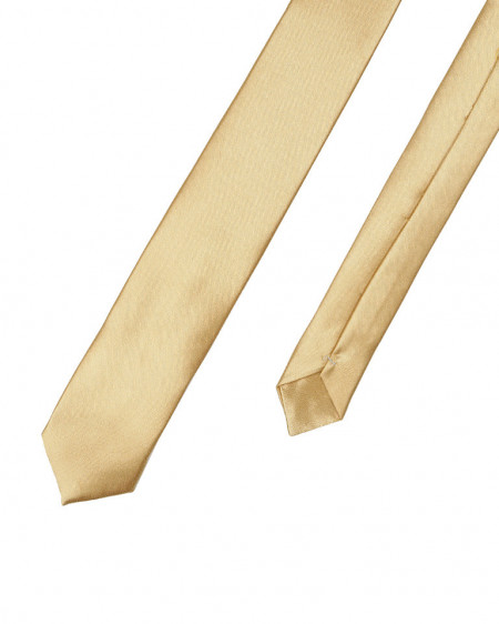 Klasična kravata na vezivanje zlatna 3KRVEZGLS6