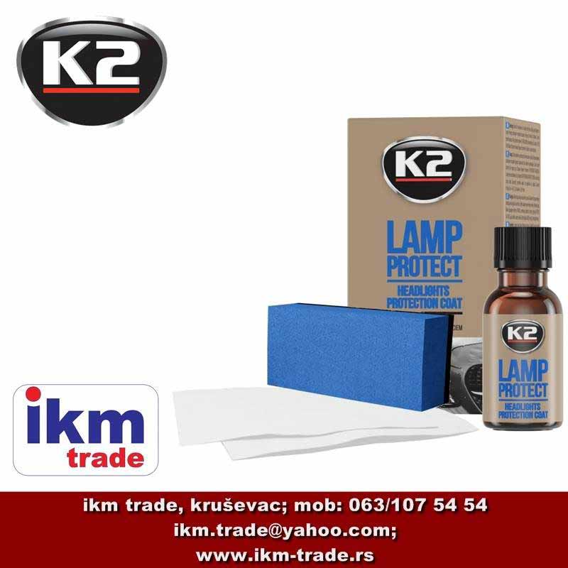 K2 LAMP PROTECT – sredstvo za zaštitu farova nakon poliranja 10ml +aplikator i dve krpice