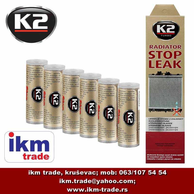 K2 RADIATOR STOP LEAK – prah za krpljenje hladnjaka 18,5 gr