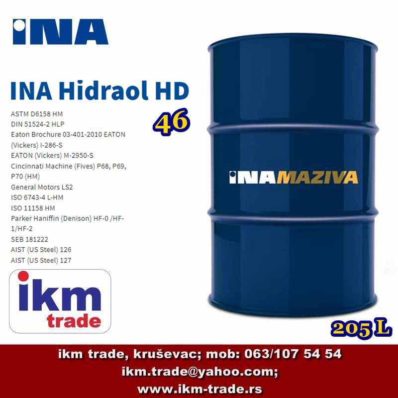 INA HIDRAOL HD 46 – 205l