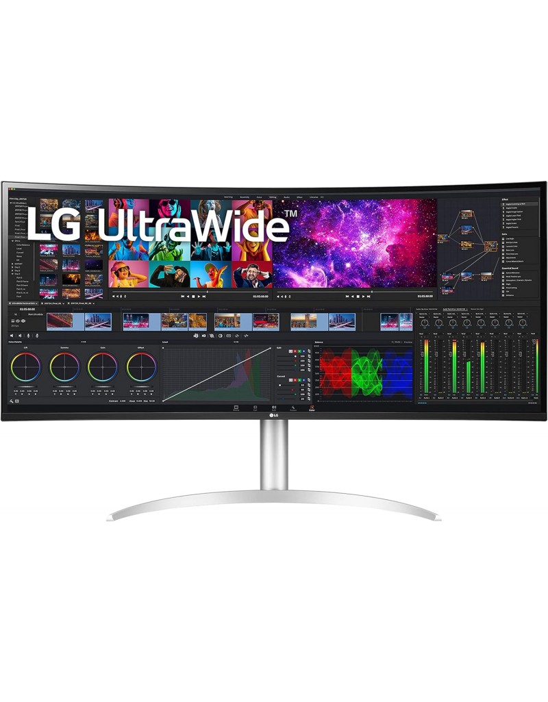 LG UltraWide 40WP95CP-W 39.7" 21:9 Curved FreeSync 5K2K HDR IPS Monitor (Silver)