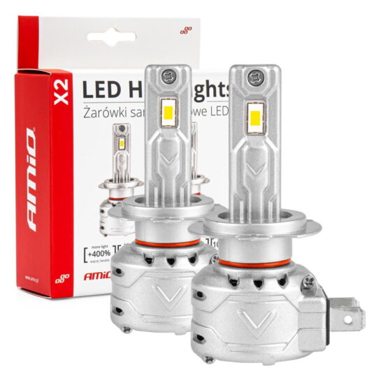 Sijalice LED H7, 10-16V 72W, (2 kom) – Amio 02973