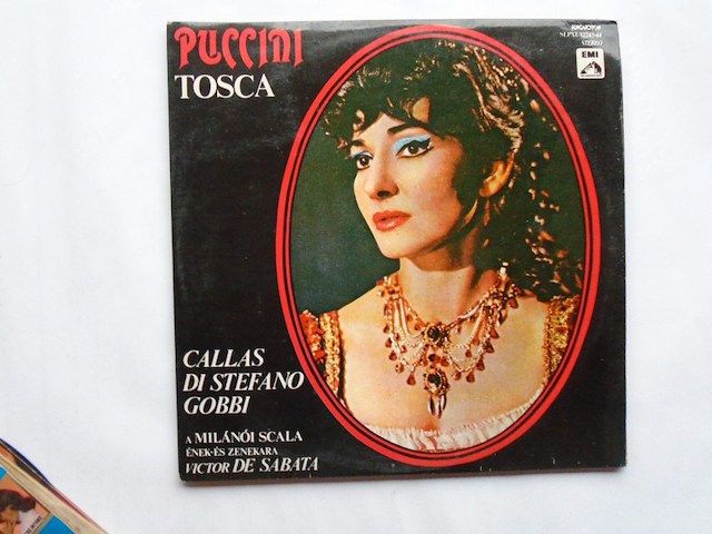 Toska, Pučini, 2 LP, Marija Kalas, Di Stefano, Gobi