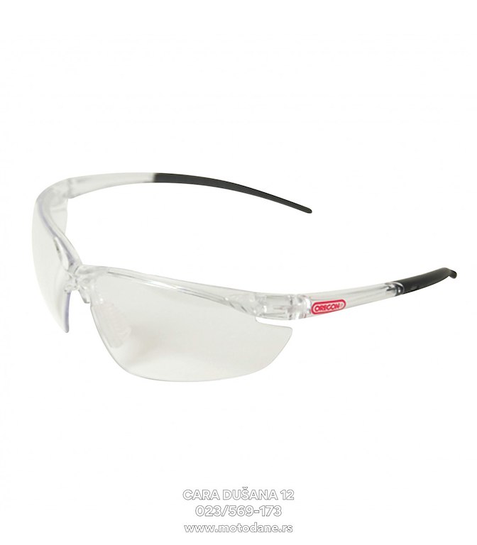 Zaštitne naočare Oregon belo staklo beli okvir 023963