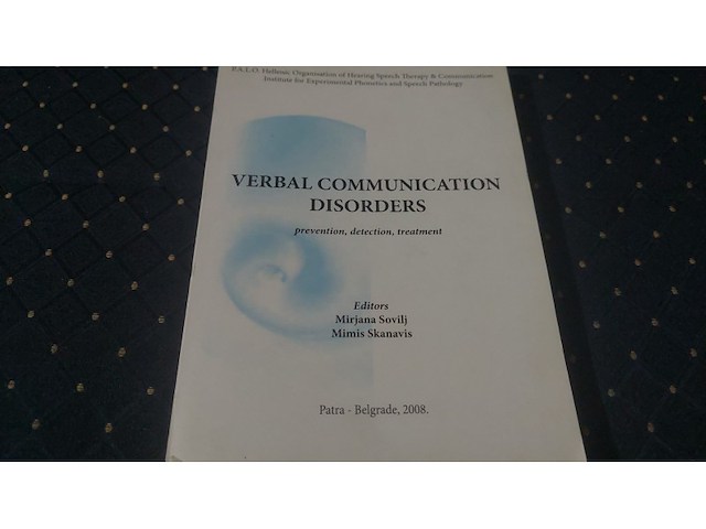 Verbal communication disorders/M.Sovilj,M.Skanavis
