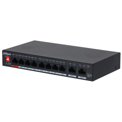 Dahua 10-Port / 8-Port PoE Switch | PFS3010-8GT-96-V2