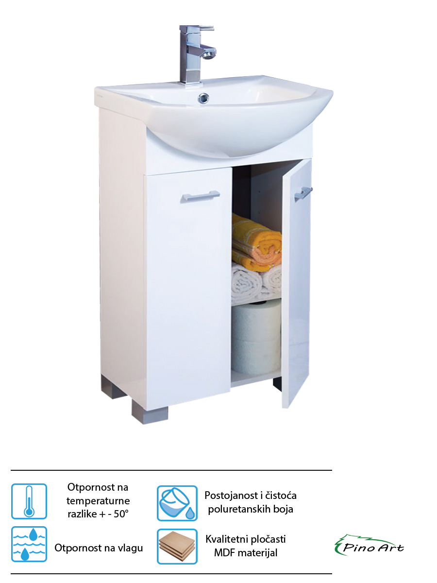 Lavabo sa ormarićem Pino Art Klasik 0094 55cm