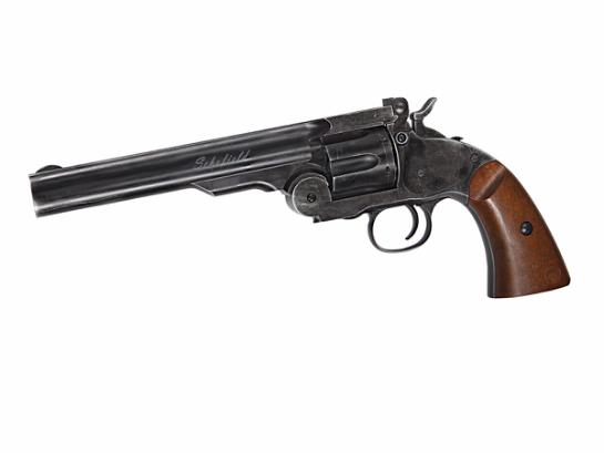 Vazdušni revolver Schofield 6″ crni 4,5mm CO2