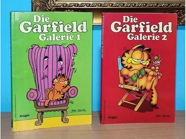 Garfild dva strip albuma na nemačkom jeziku