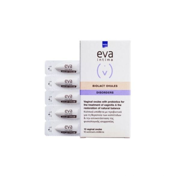 Vagitorija EVA Intima BIOLACT Ovules-10 vagitorija