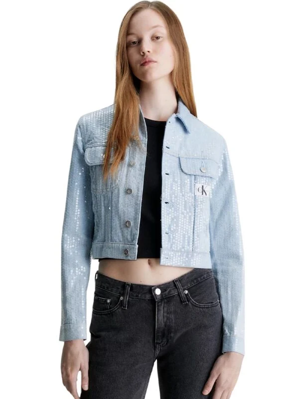 Calvin Klein - Svetlucava teksas jakna