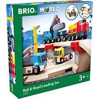 BRIO Igračka Stanica za utovar sa kamionima i vozom 32 dela 33210