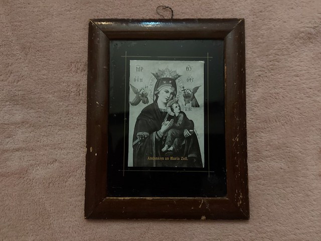Stara slika Bogorodica Maria Cll 1891-potpisan
