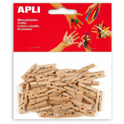 Mini drvene štipaljke Apli 13478