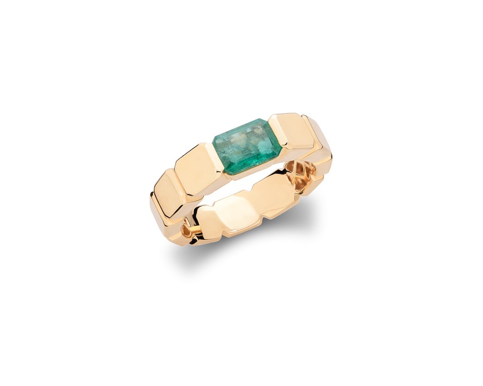 Moderan smaragdni prsten
