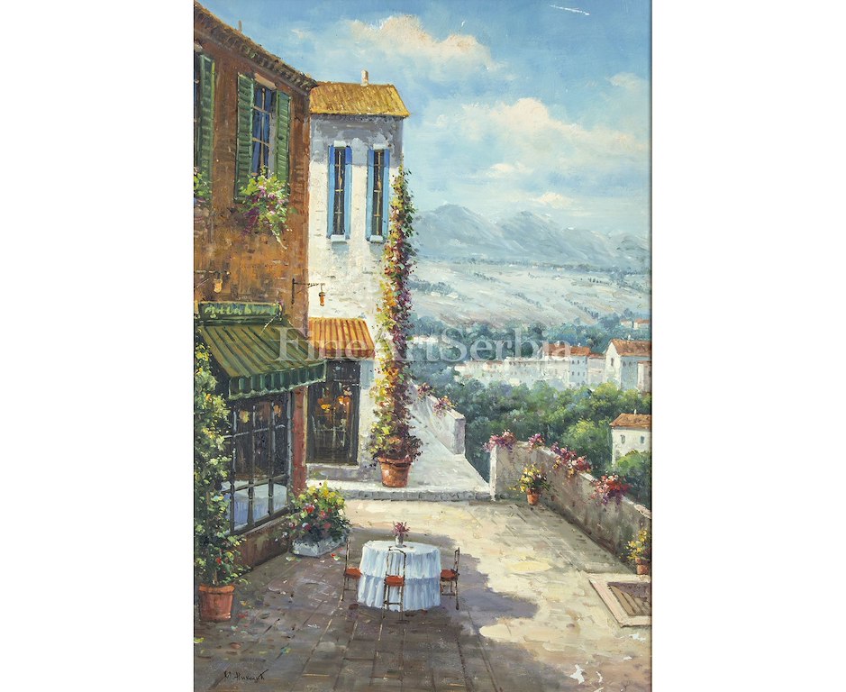Sunčano jutro na terasi - Miroslav Nikolić