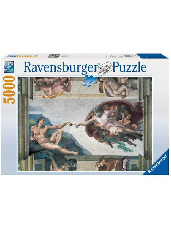 RA17408 Ravensburger puzzle (slagalice)- Mikelandjelo “Stvaranje Adama” 4005556174089