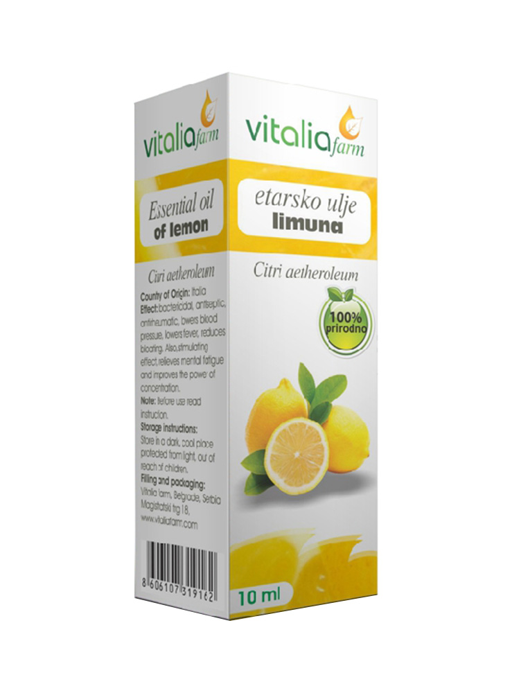 Etarsko ulje limuna, Vitalia Farm, 10 ml