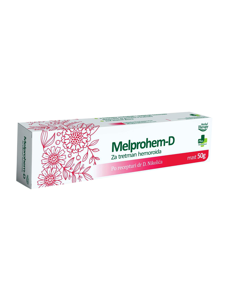 Melprohem-D mast za tretman hemoroida, Plus Pharmaceuticals, 50 g