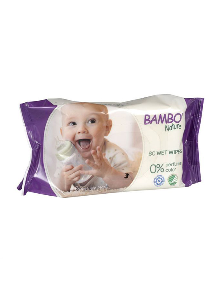 Bambo Nature, Vlažne maramice Eco-Friendly, 80 komada