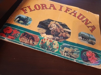 Flora i fauna 1983 polovan album delimicno popunjen solidan ima ostecenja ali sve na broju